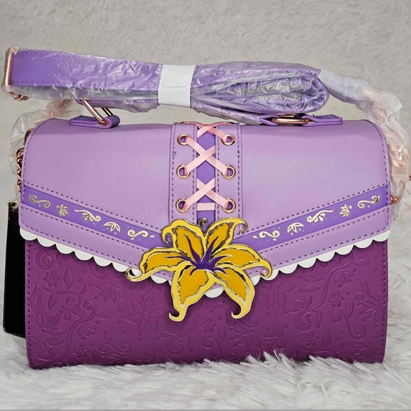 Bags | Loungefly Disney Tangled Rapunzel Cosplay Magic Flower Crossbody ...